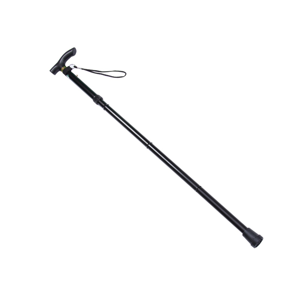 Aluminum Folding Trekking Pole Walking Cane Retractable Anti-slip Four ...
