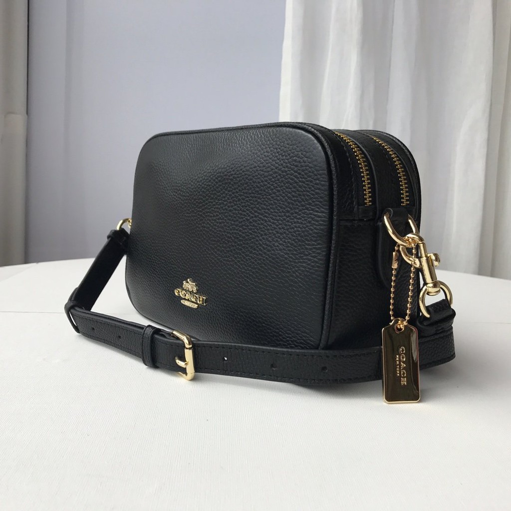 [YA] COACH 39856 กระเป๋ากล้อง Coach สีดำ Pebbled เต็มรูปแบบกระเป๋ากล้อง ...