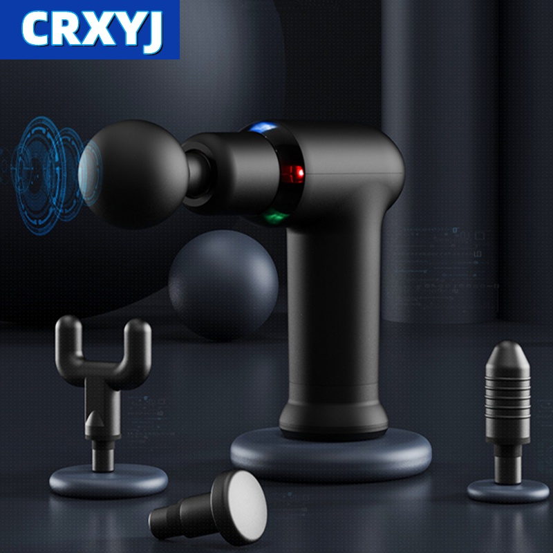 CRXYJ Hot Compress Massage Gun Cool LED Light Pistol Electric Massager ...