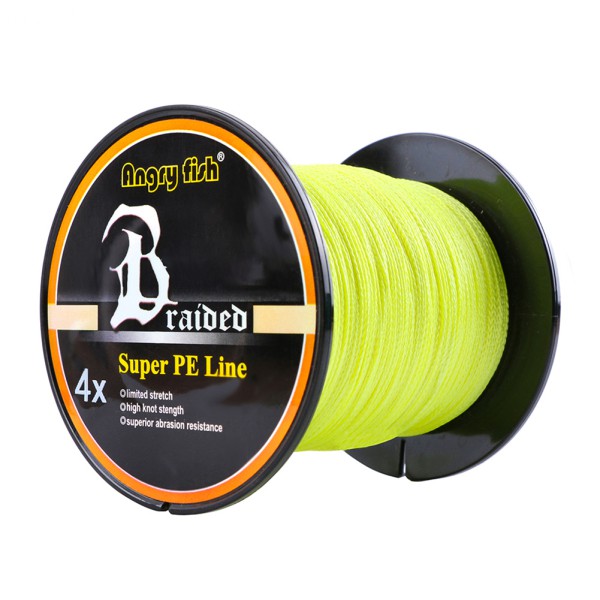 Advanced 300m/328yds 4 Braid Single Color Fishing Line - Yellow ...