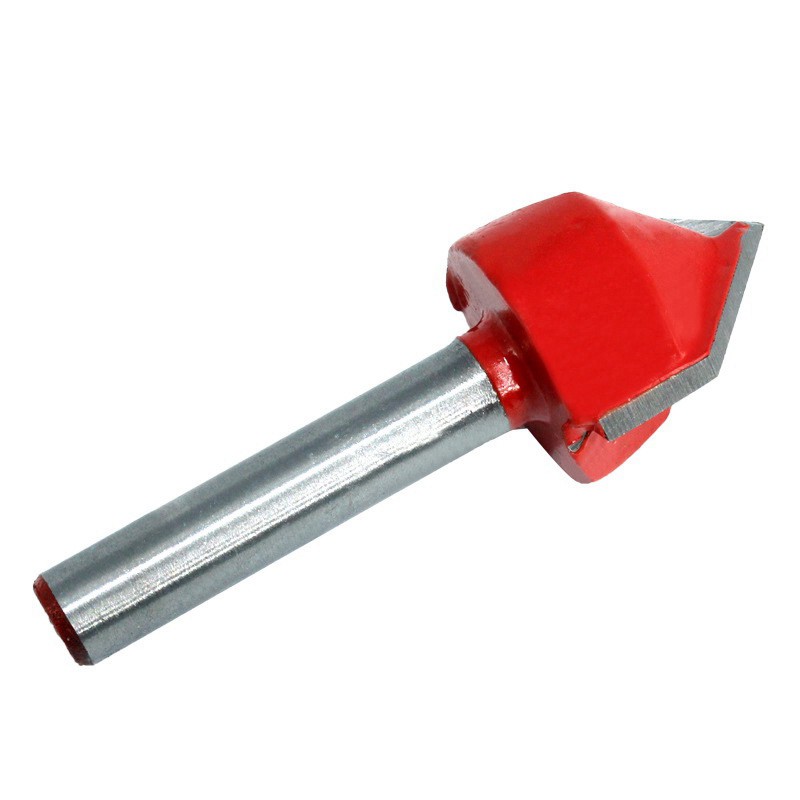 ใหม่ 4 ชิ้น 1 4 นิ้ว Shank V Groove Router Bit สําหรับใช้ในการตัดไม้ ...