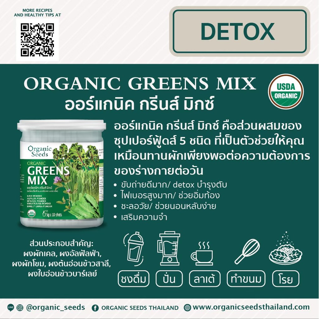เซ็ทปีใหม่ Greens Mix 2 / Berries Mix (Superfood) - organic.seeds ...