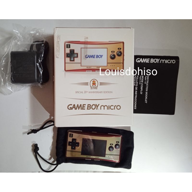 เครื่องเกม Nintendo Gameboy micro ของแท้ เกมส์บอยไมโคร 20th Famicom ...