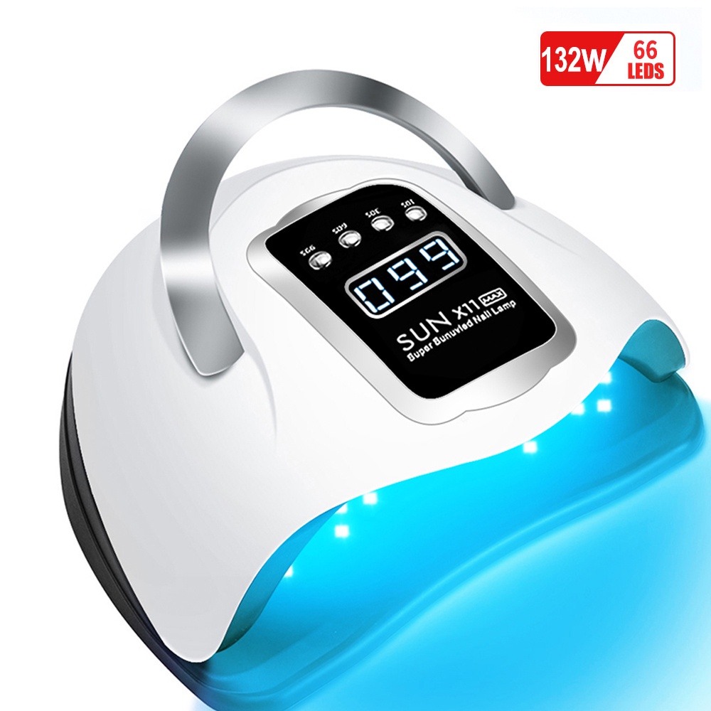 66LEDs SUN X11 MAX Nail Dry Lamp For Manicure High Power 132W ...
