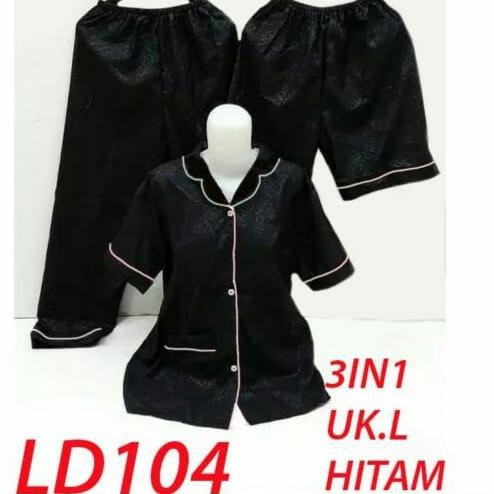 Rabbit99Shop ชุดนอนผ้าซาติน 3in1 สําหรับผู้ใหญ่ Ld 104 - yenrikr_toko.th - ThaiPick