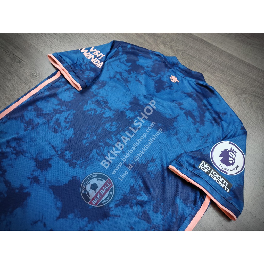 เสื้อฟุตบอล Arsenal Third อาเซน่อล เยือนสาม 2020/21 พร้อมอาร์มพรีเมียร์ ...