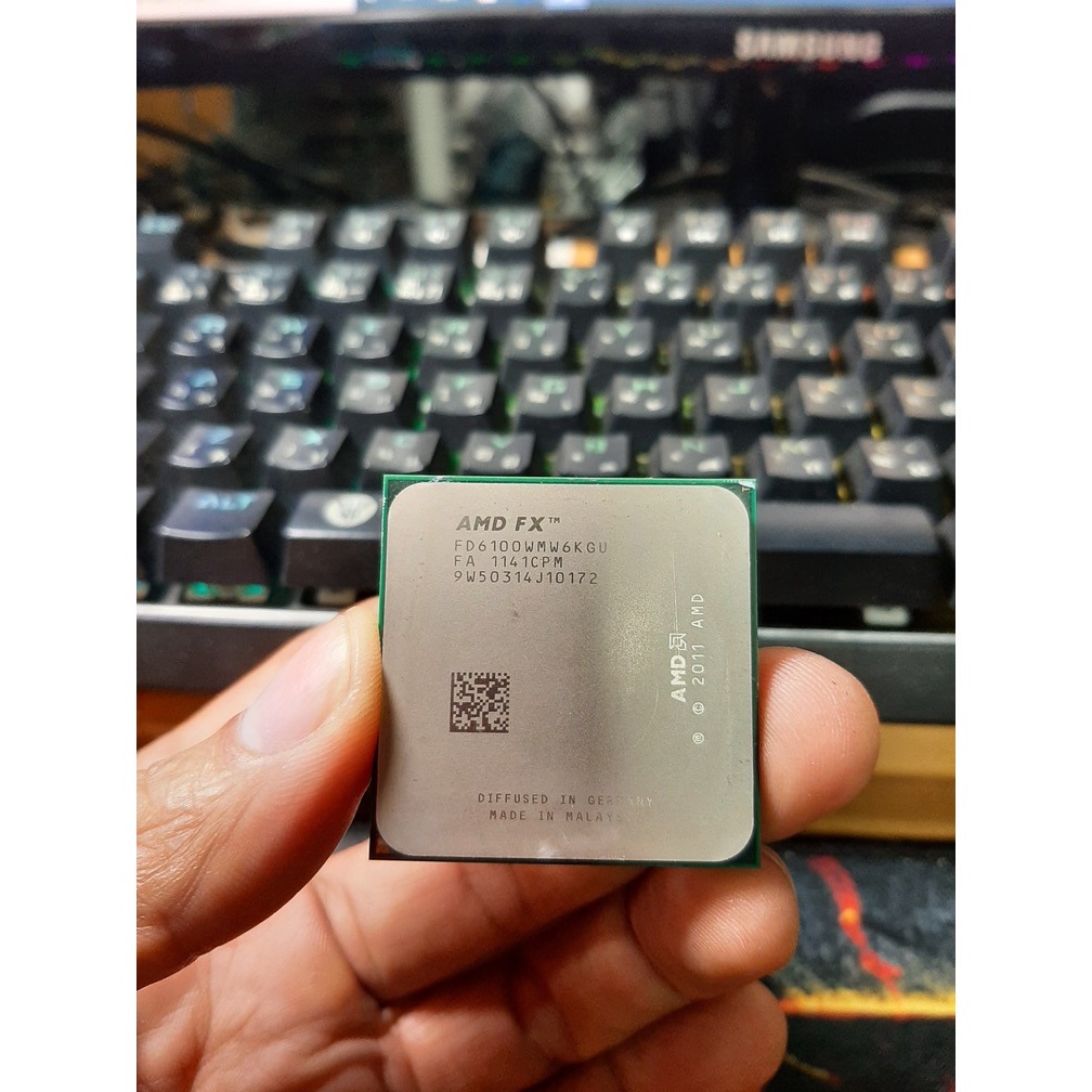 AMD FX 6100 ซีพียู CPU AM3+ FX-6100 3.3Ghz Turbo 3.9Ghz (แถมซิลิโคน 1 ...