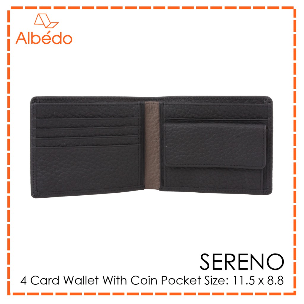 Albedo SERENO 4 CARD WALLET WITH COIN POCKET กระเป๋าสตางค์กระเป๋าเงิน ...