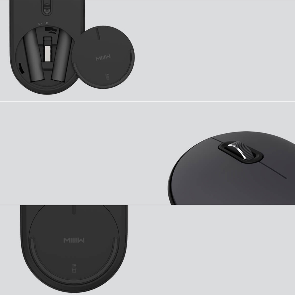 MIIIW Wireless Mouse Air BT 4.0 Compact Mouse Dual Modes Mute Ultra ...