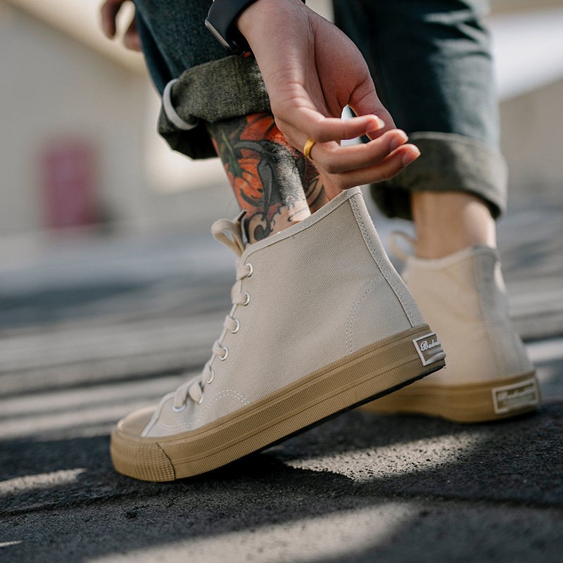 Sparks Shoesใหม่ญี่ปุ่น Okayama Kurume vulcanized รองเท้า retro ฤดู ...