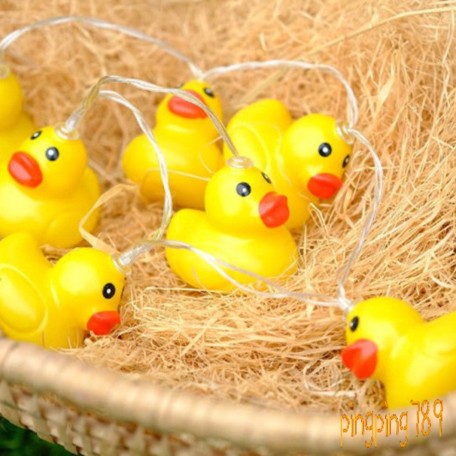 ดี LED String Lights Plastic Yellow Duck Battery Fairy Light Christmas ...