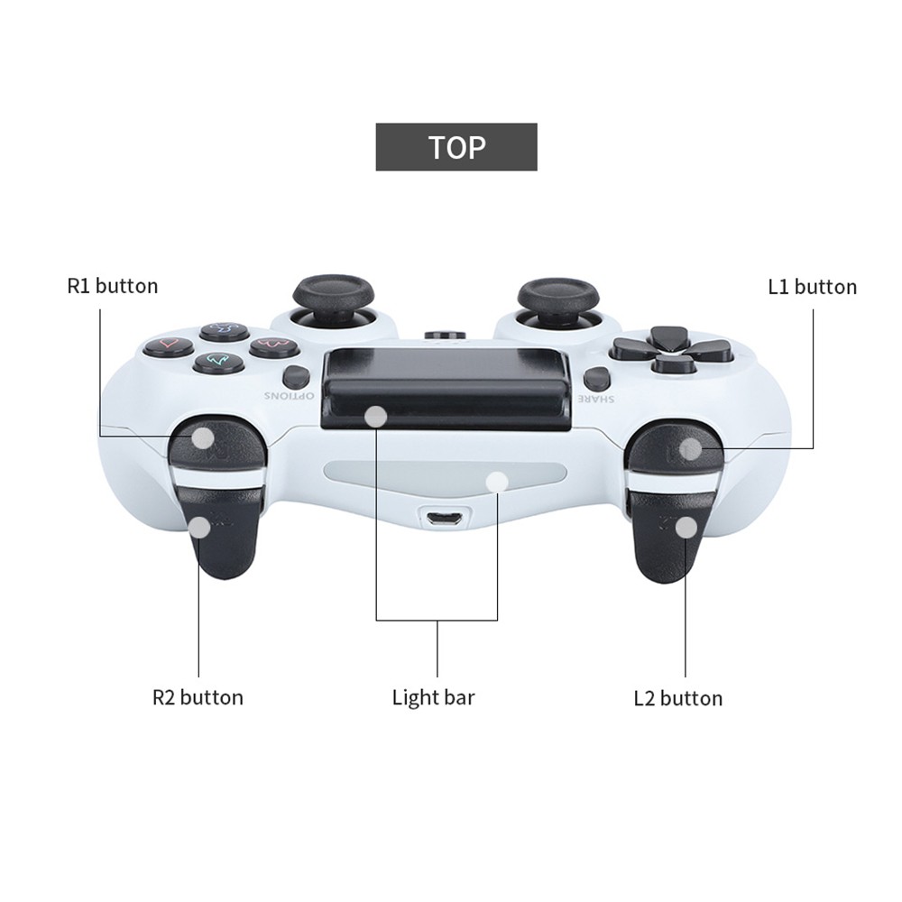 เกมแพด:Wireless Bluetooth Game Controller For S4 Wired USB Joystick for ...