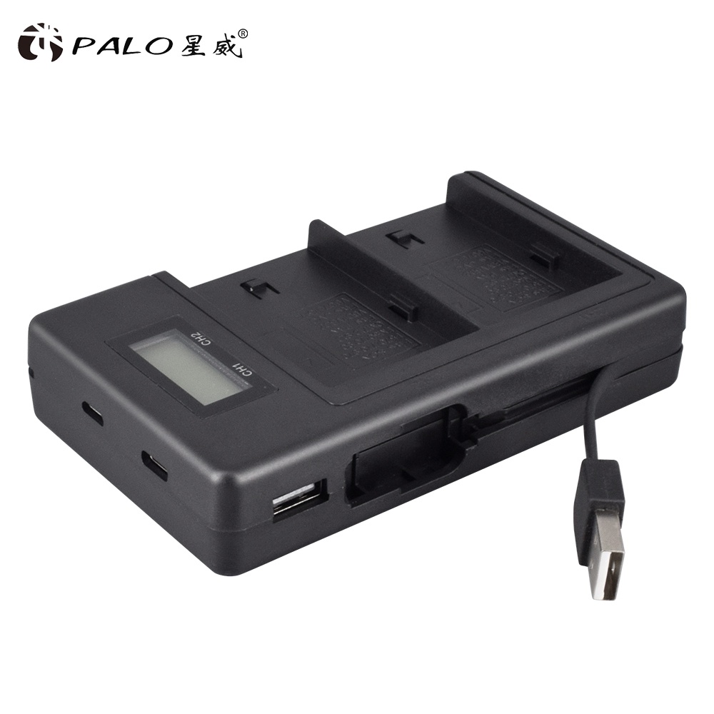 Np-f960 970 Np F970 Npf970 Usb Lcd Digital Battery Charger For Sony F930 F950 F770 F570 Ccd ...