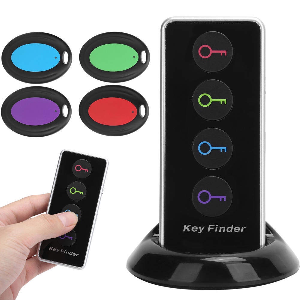 1X4 Wireless Key Finder รีโมทคอนโทรลต่อต้าน Lost Alarm Locator Wallet ...