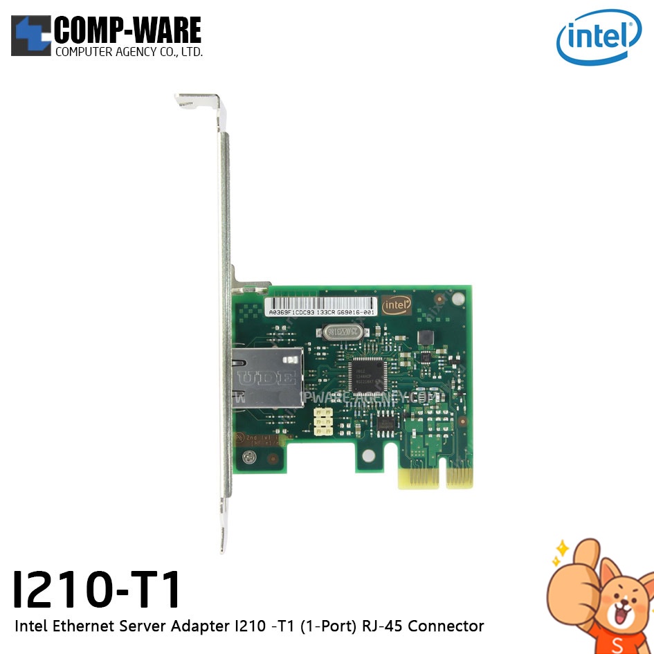 LAN Card - Intel Ethernet Server Adapter I210 -T1 (1-Port) RJ-45 ...