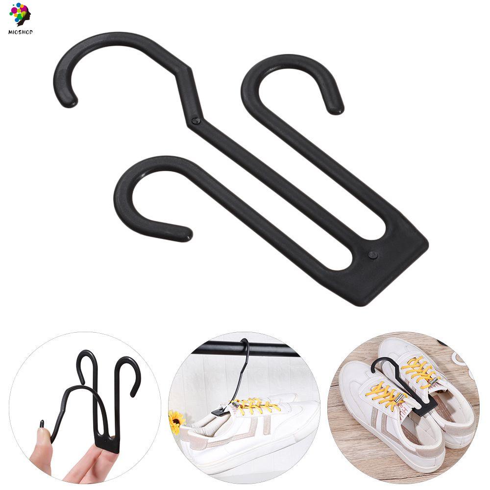 MIOSHOP Lightweight Shelf Hanger Durable Plastic Shoes Drying Hooks ...