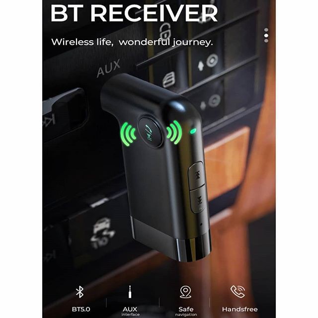 ﺴHoco E53 Car Bluetooth Aux Wireless Receiver อุปกรณ์เชื่อมต่อสัญญาณมือ ...