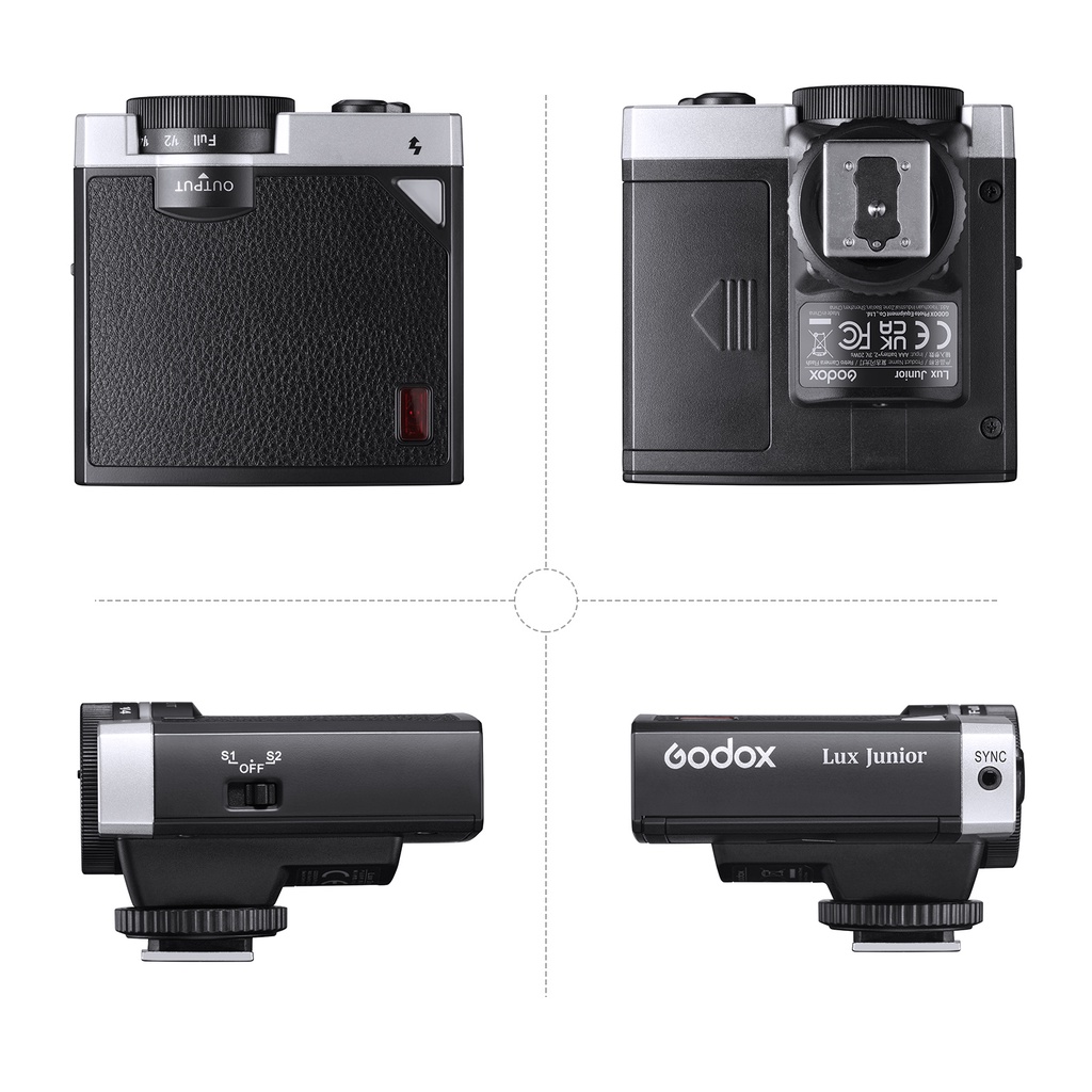 Godox Lux Junior Retro Camera Flash GN12 6000K AutoManual Modes 28mm ...
