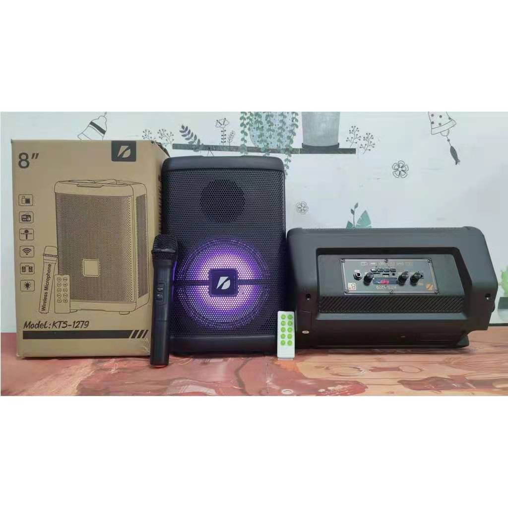 New ลำโพงบลูทูธ KTS-1279 ลําโพงดอก8นิ้ว 30W ปรับเบสได้ ปรับเสียงแหลมได้ ...