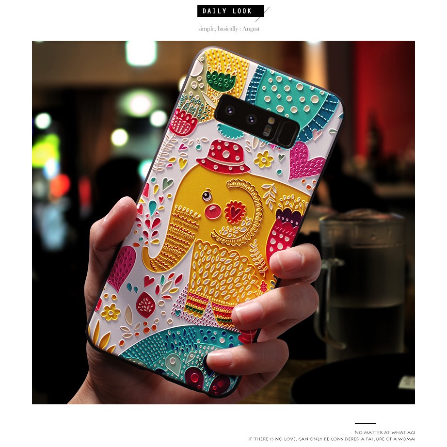 เคสโทรศัพท์ลายนูนมีสีสันสําหรับ Samsung Note8 Note9 Note5 J2Prime ...