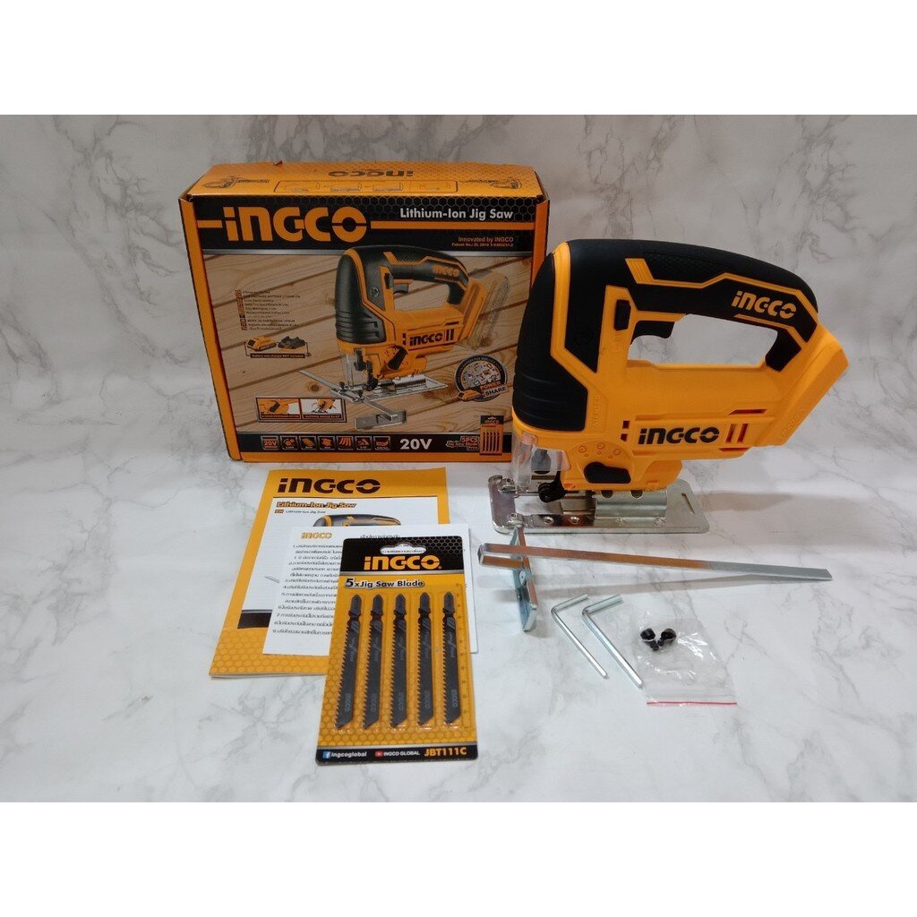 INGCO เลื่อยจิ๊กซอว์ไร้สาย แบตเตอรี่ 20 โวลต์ รุ่น CJSLI8501 เครื่อง ...