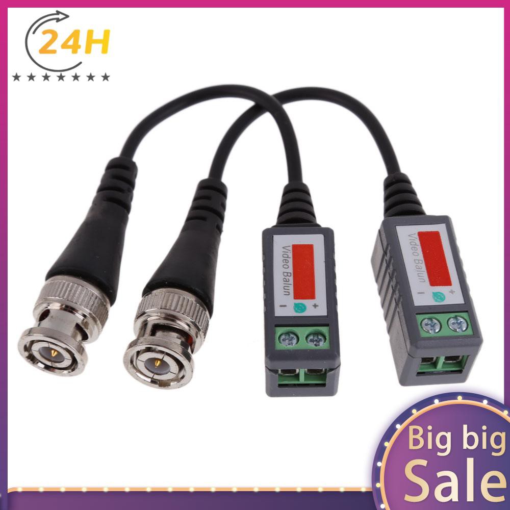 10x CCTV Camera Passive Video Balun Transceiver BNC Connector Coaxial ...