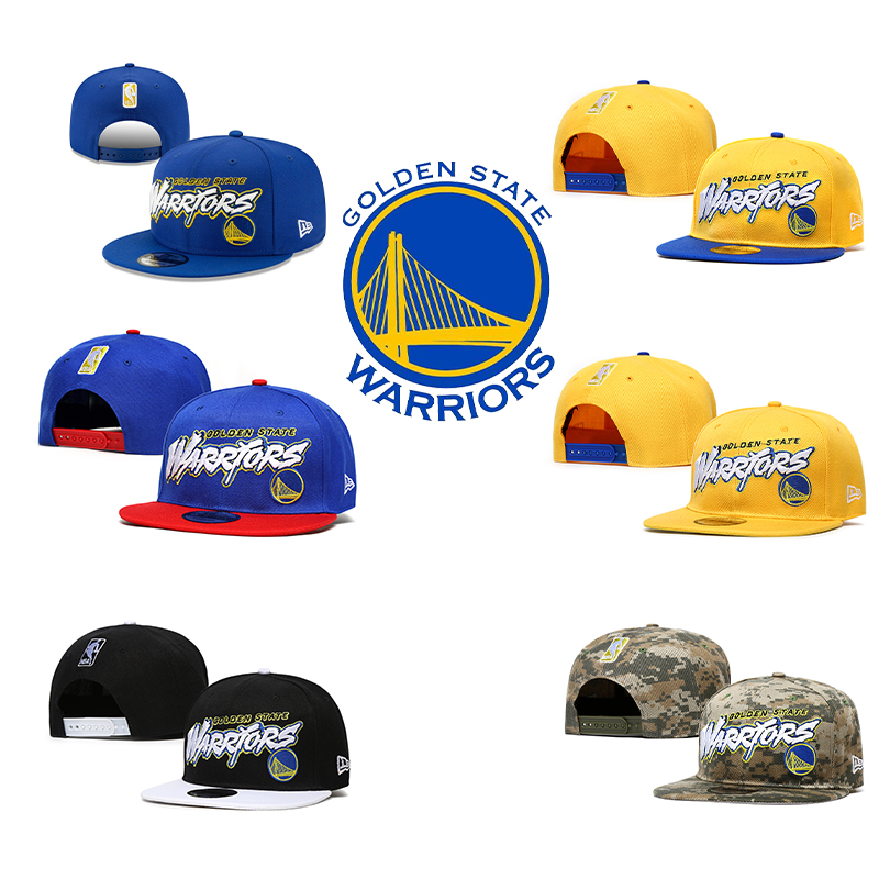 หมวกบาสเก็ตบอล Nba Cap Snapback Golden State Warriors สีทองสําหรับ ...