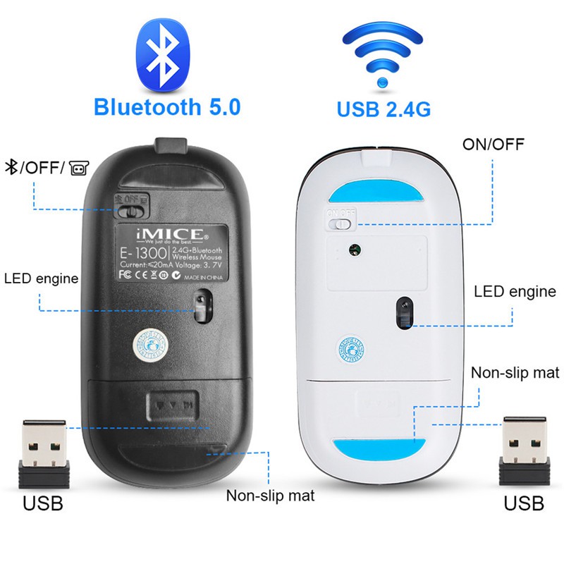 เมาส์ Wireless Mouse Bluetooth Mouse Wireless Comuter Mouse RGB ...