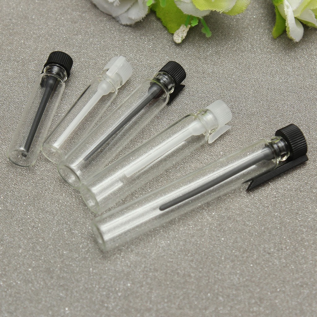 10 Pcs 1ml 2ml 3ml 5ml Empty Small Clear Glass Perfume Sample Vial ...