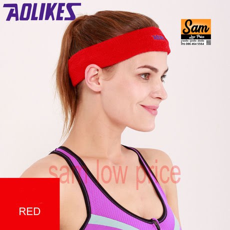 ผ้าคาดศีรษะ ซับเหงือ Aolikes แท้ 100 ปัก LOGO - sammapee - ThaiPick