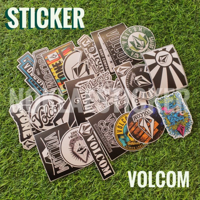 Stickers Volcomวอค่อมสติ๊กเกอร์เคลือบด้านกันน้ำกันรอยอย่างดี ...