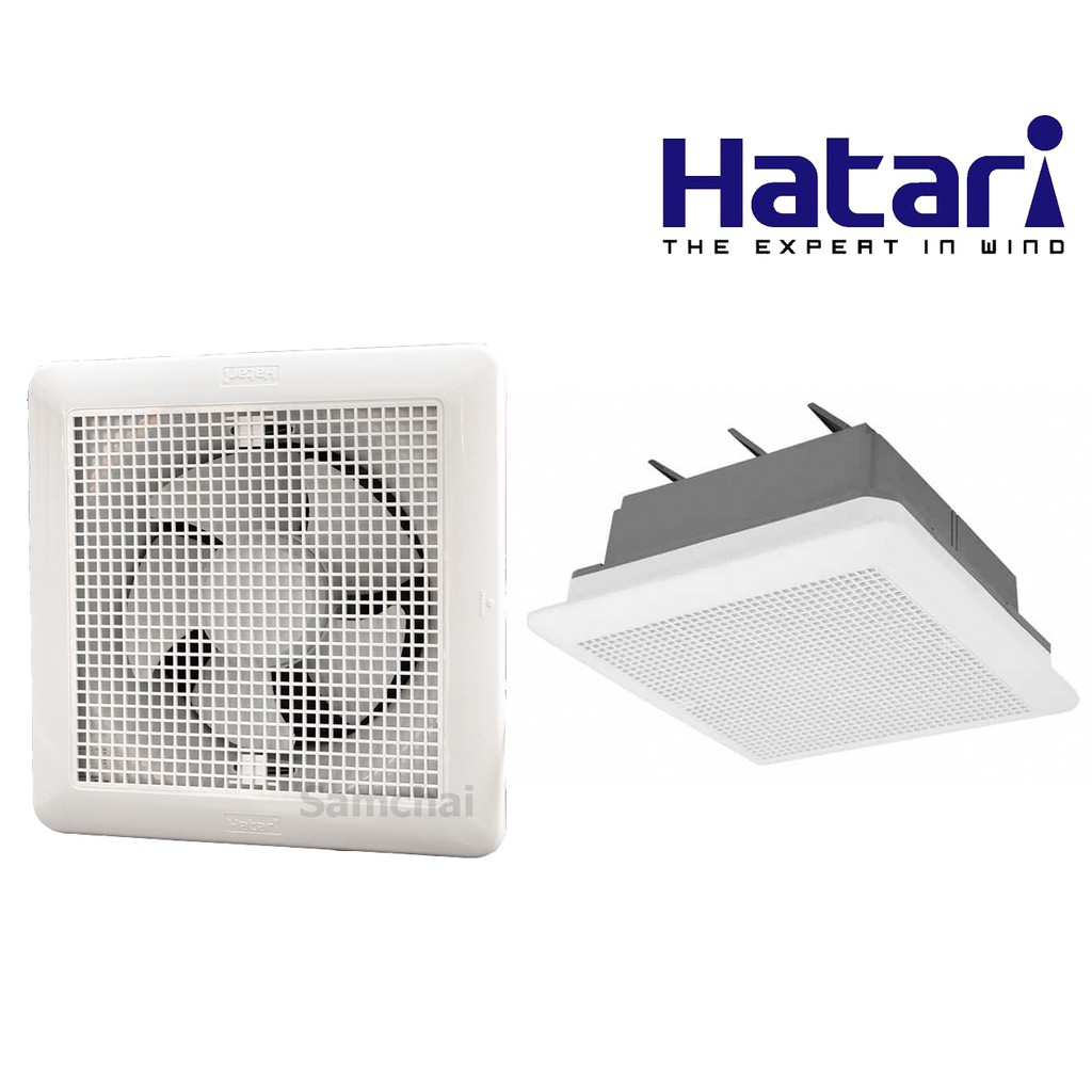 พัดลมดูดอากาศติดเพดาน ฝังฝ้า ขนาด 8 นิ้ว Hatari รุ่น Vc20m1 S Shopee