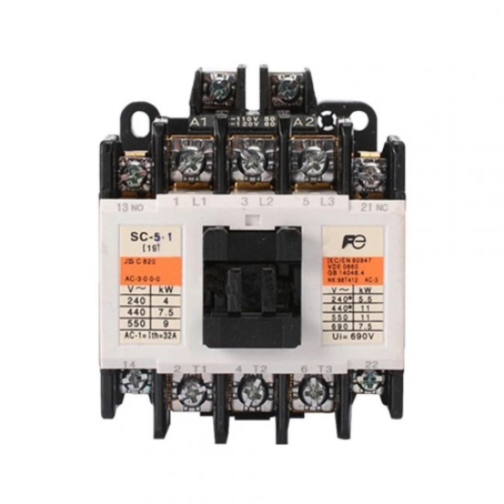 แมกเนติกคอนแทคเตอร์ รุ่น SC-5-1 220V FUJI Magnetic Contactor Model SC-5 ...