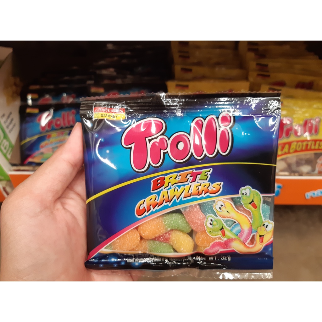 ทรอลลี่ เยลลี่ หนอน Trolli Brite Crawlers บรรจุ 32 กรัม | Shopee Thailand