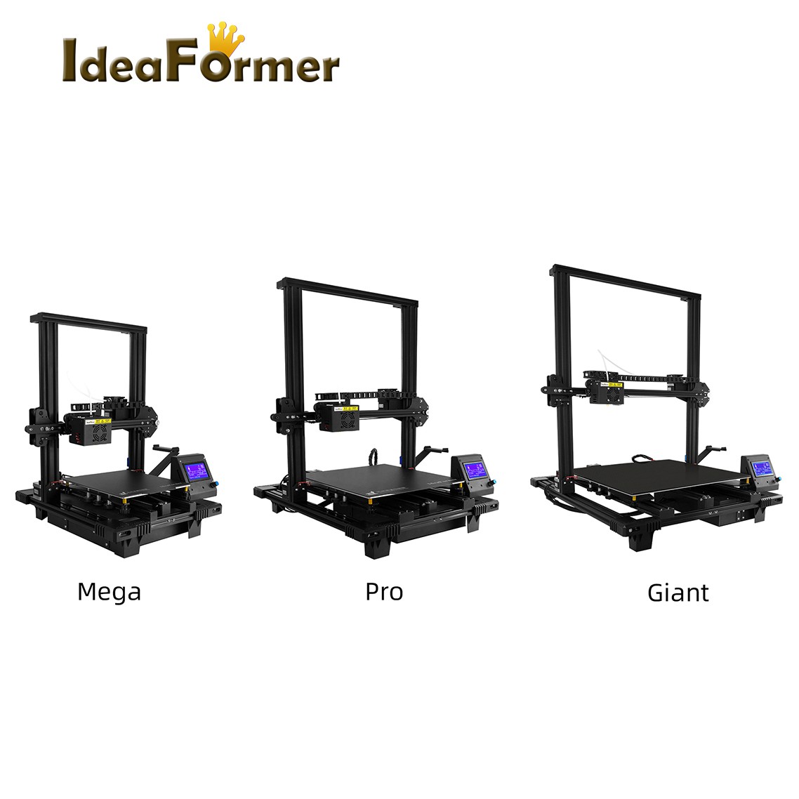 Ideaformer Mega high-precision ultra-quiet desktop FDM printer with 1KG material consumption 3D ...