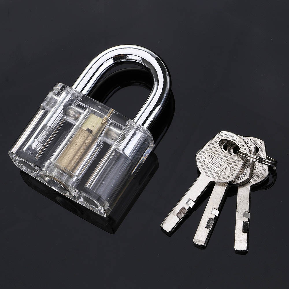 msy-7Pcs Transparent Visible Locks Cutaway Practice Set Locksmith Learning Tool GtUY - yq ...