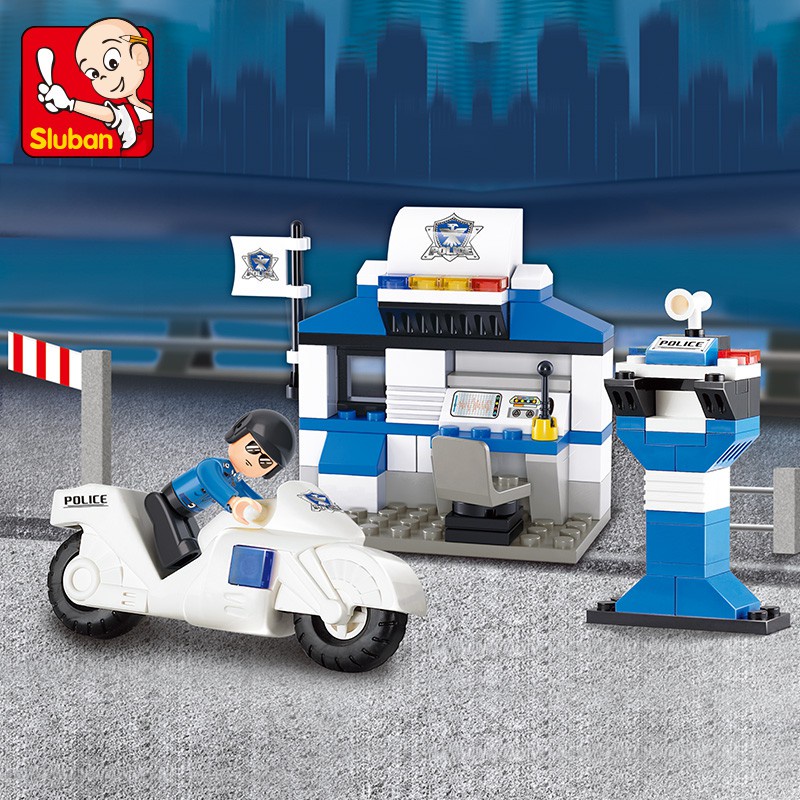 Building Blocks Little Luban B0272 City Gongan 86 Particles Police ...