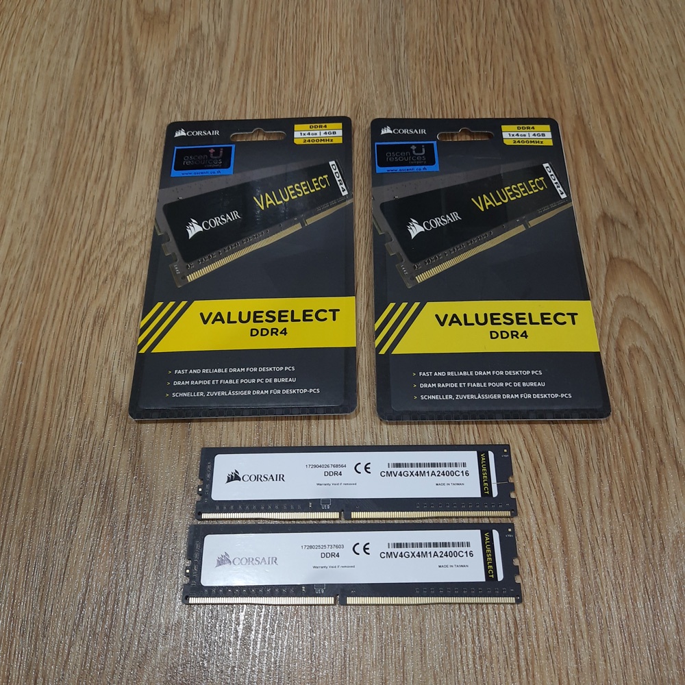 RAM Corsair Valueselect DDR42400 4GB (x2ตัว) สินค้ามือสอง - wiroj66 ...