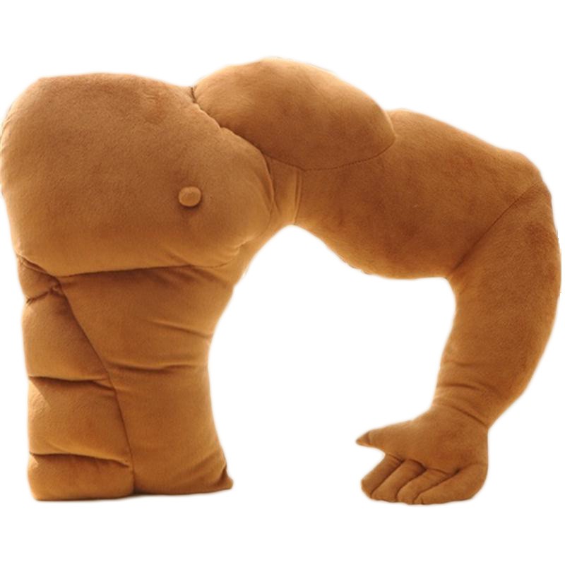 หมอน：Soft Body illows Cute Muscular Boyfriend Arm illow Shae Large ...