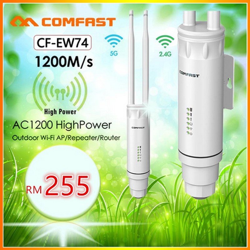Comfast 1200Mbps Dual Band Ac WIFI Repeater 2.4GHz 5GHz 802.11ac Wifi ...