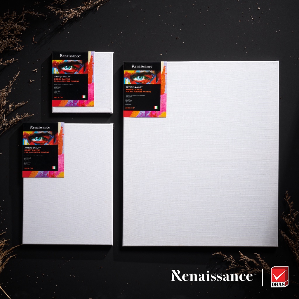 Renaissance เฟรมผ้าใบวาดรูป แคนวาส HOBBY 280G จำนวน 1 ชิ้น - dhas ...