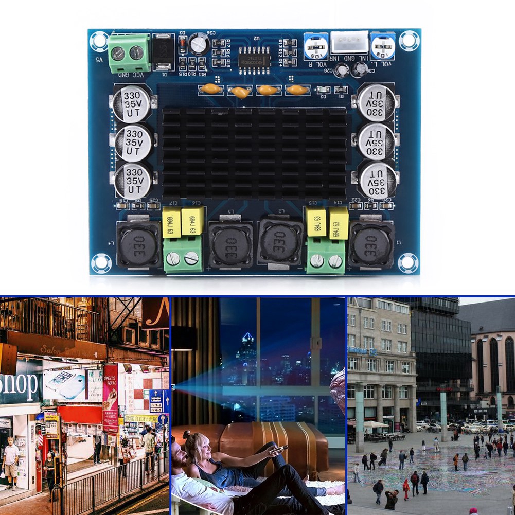 DC 12-26 V High Power 120 W 120 W Dual-Channel Stereo Digital Audio ...