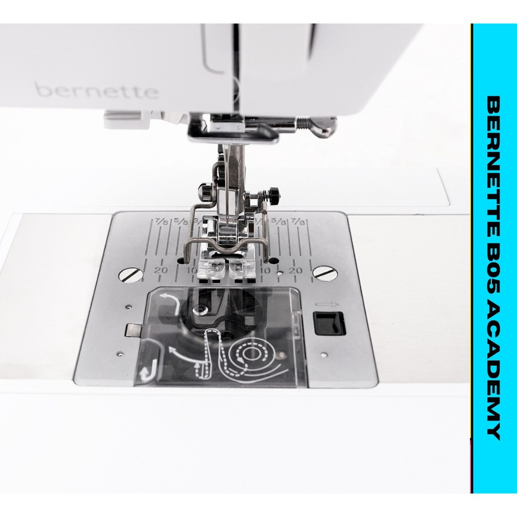 bernette จักรเย็บผ้าแบรนด์สวิส รุ่น b05 Academy 30 ลาย สนเข็มทำรังดุม ...