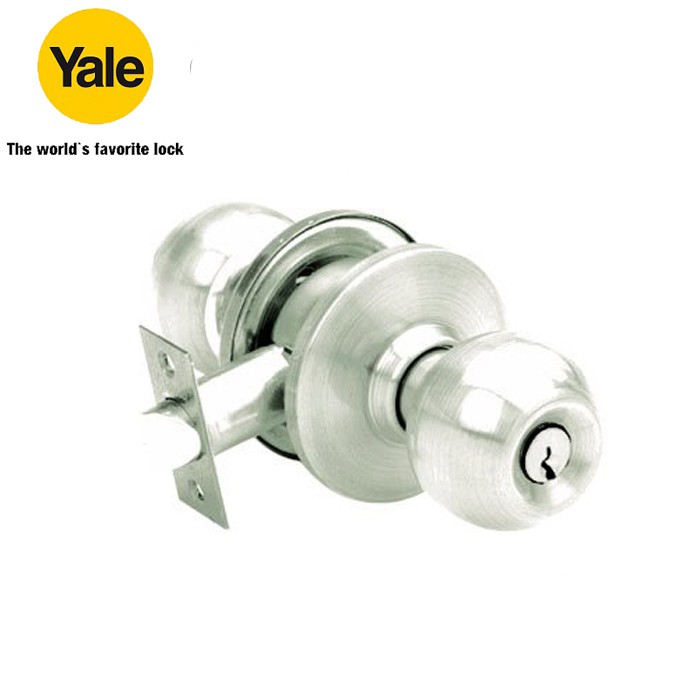 Yale ลูกบิดประตูทางเข้า หัวกลม สแตนเลส รุ่น KN-VCA5127 US32D (สีซาติน ...