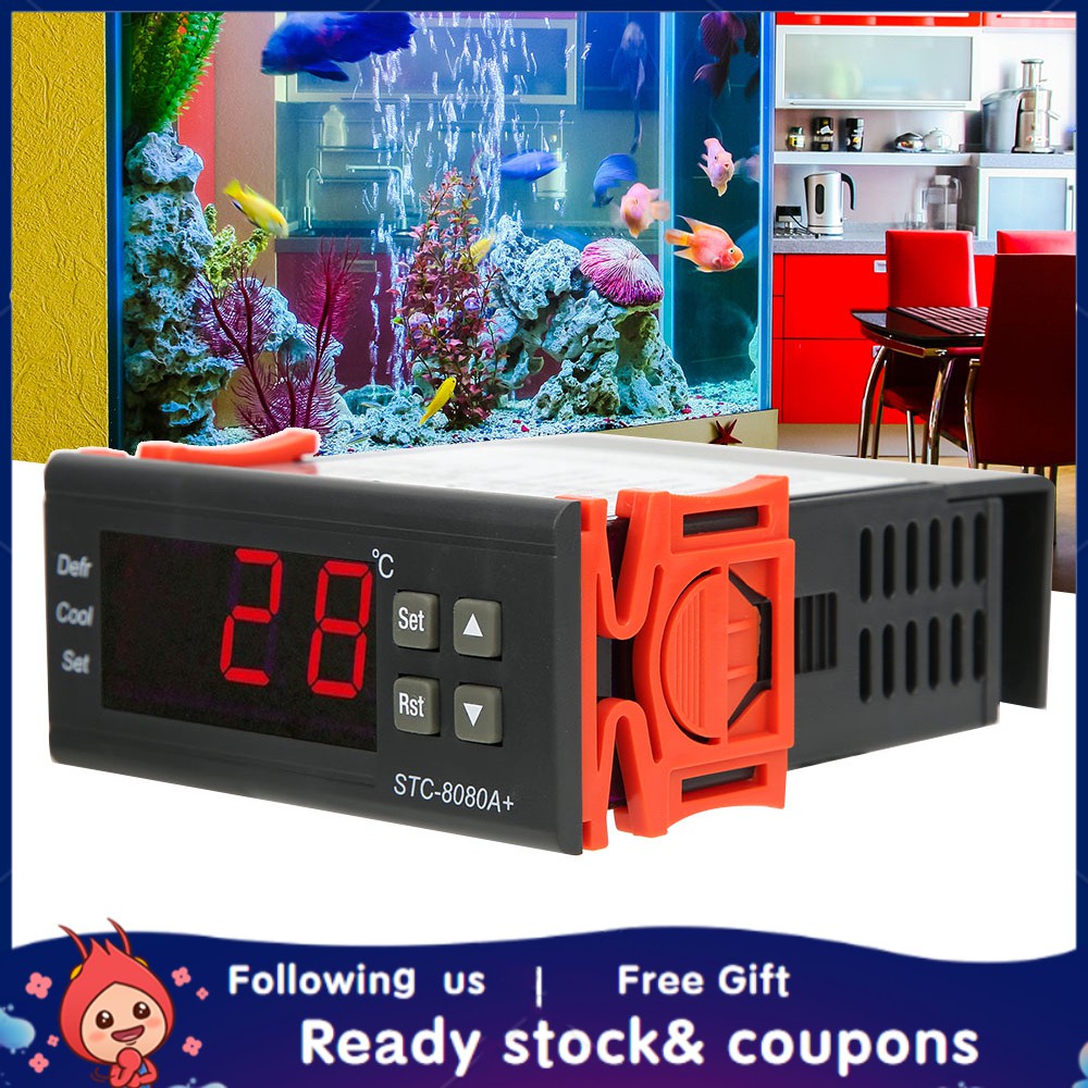 ஐ[คลังสินค้าพร้อม] Xiyijia STC-8080A+ Digital Thermostat Refrigerating Defrosting Alarming Temp ...