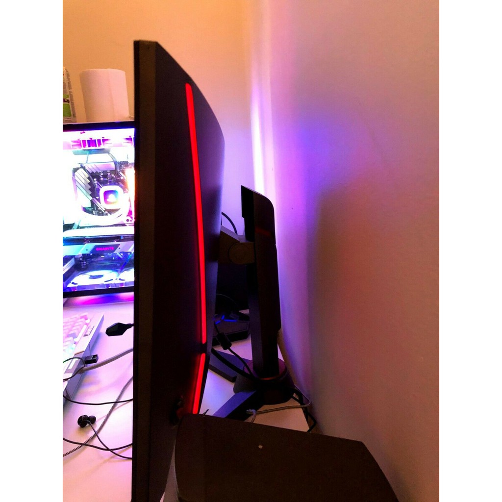 MSI Optix Mag27C 27" 144hz 1080p Curved LED Gaming Freesync Monitor ...