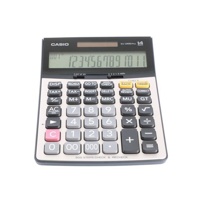 เครื่องคิดเลข CASIO รุ่น DJ-240 14 หลัก | Shopee Thailand