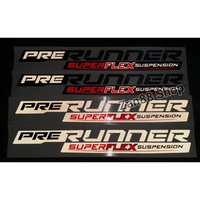 สติ๊กเกอร์ PRERUNNER SUPERFLEX SUSPENSION ติดข้างท้ายรถ TOYOTA REVO ปี ...