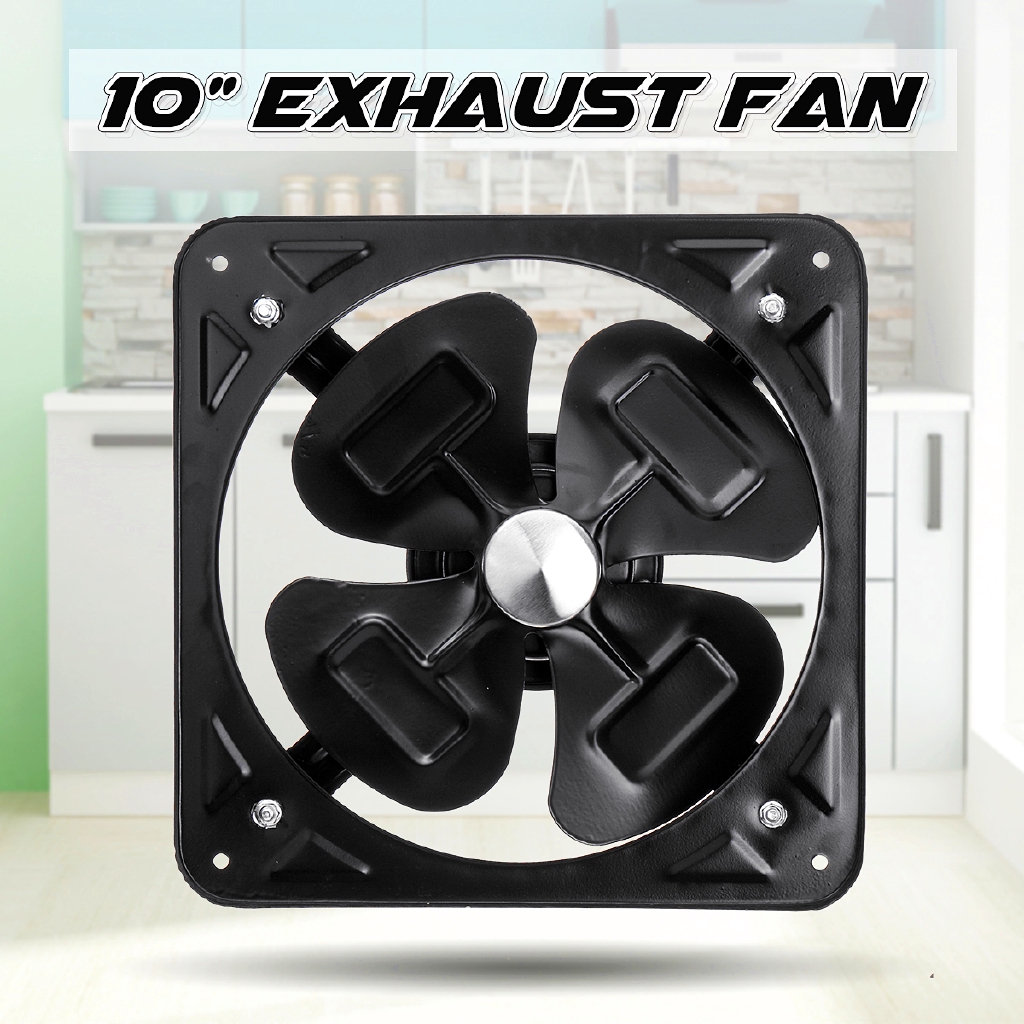 10" Exhaust Fan Axial Fan Air Ventilation Fan Industrial Duct Booster ...