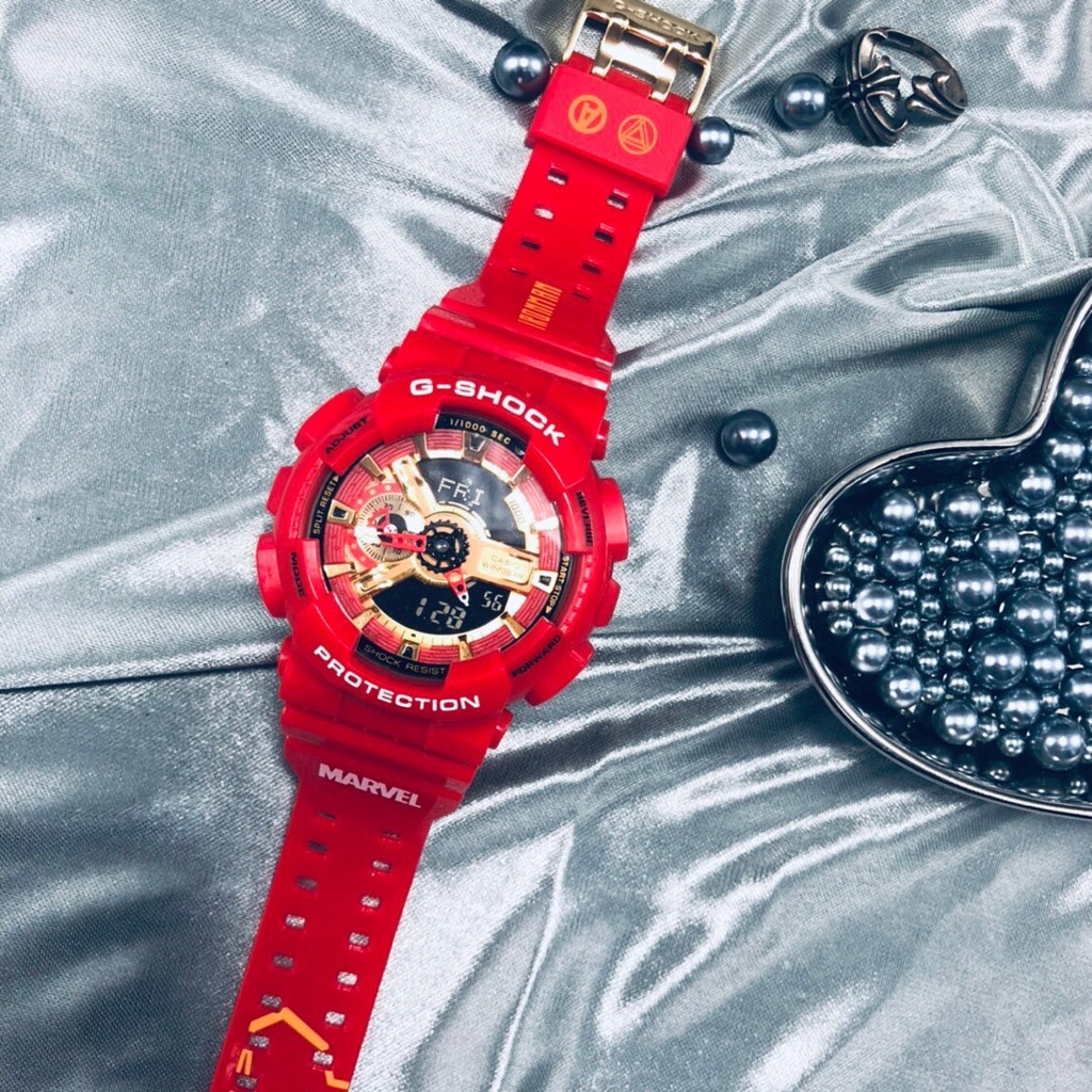 100 Original Authentic G-SHOCK Marvel Joint Limited Edition Iron Man G ...